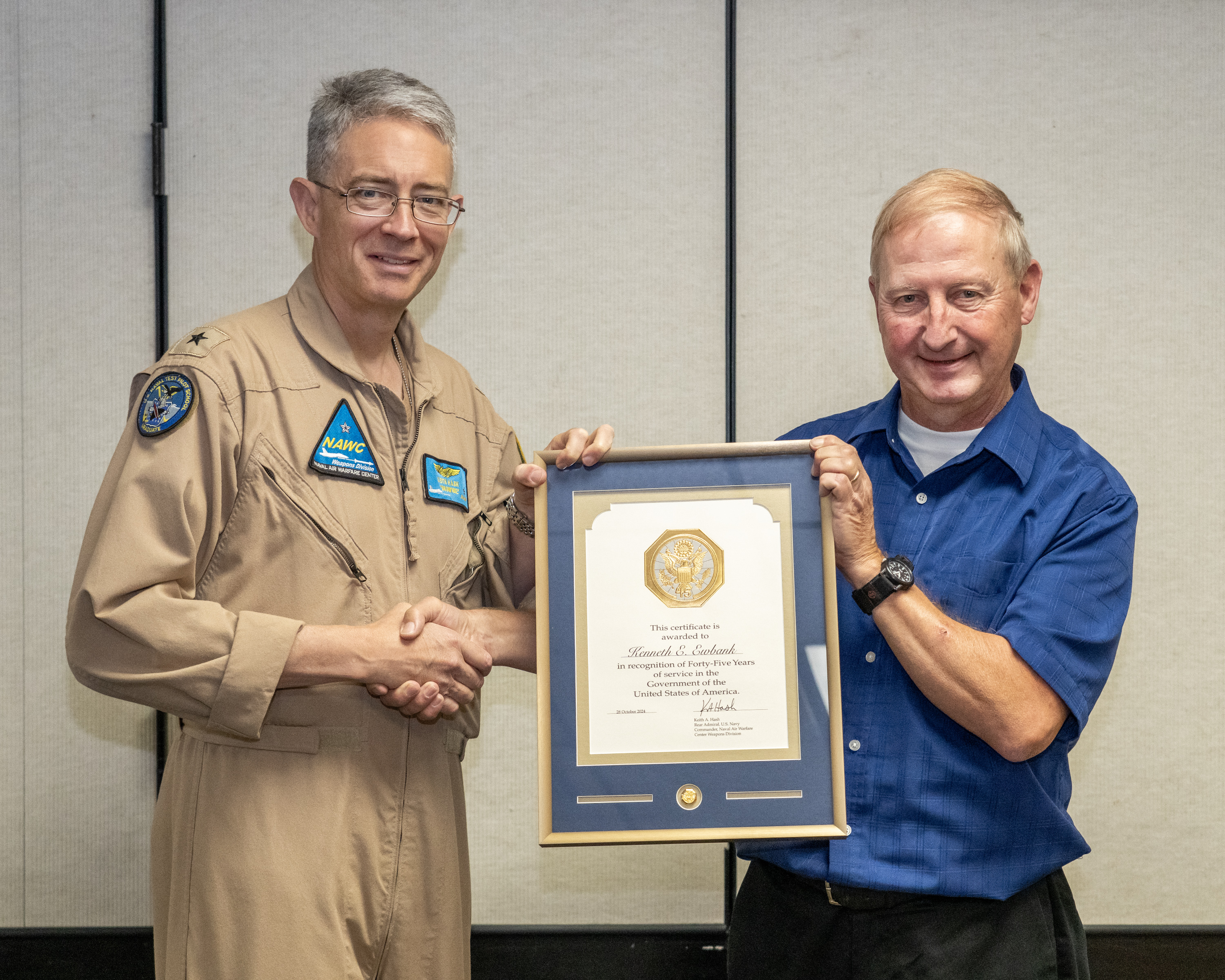 Ewbank celebrates delivering 45 years of technical expertise | NAVAIR