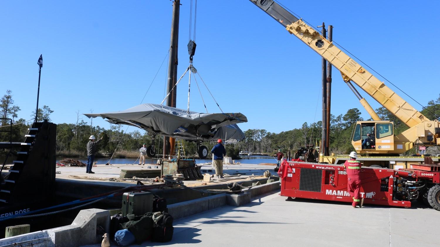 FRCE accepts barge delivery of F-35 airframe for training | NAVAIR