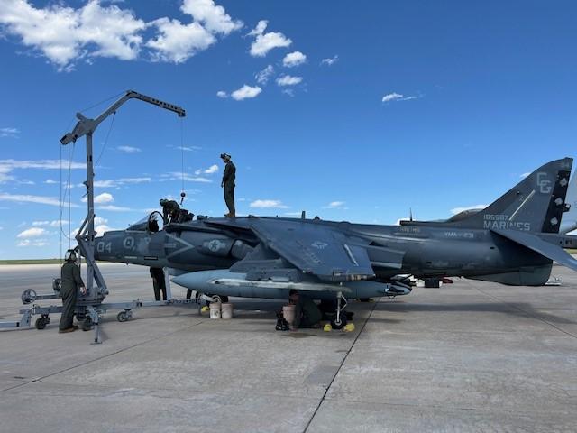 Vertical Legacy: Retired US Marine Corps Harrier lands at Wings Over ...